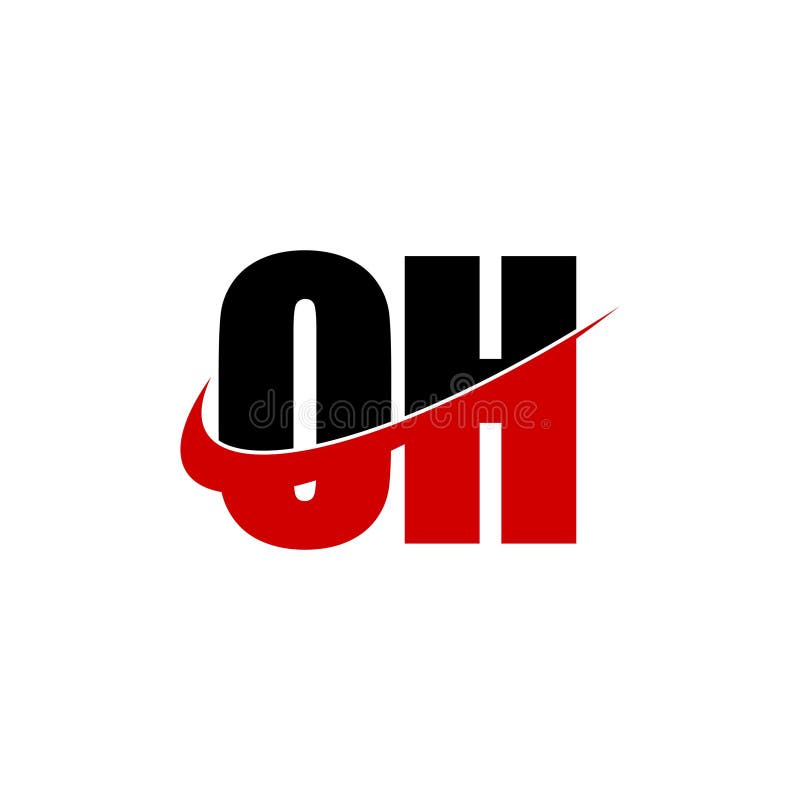 Letter OH Simple Monogram Logo Icon Design. Stock Vector - Illustration ...