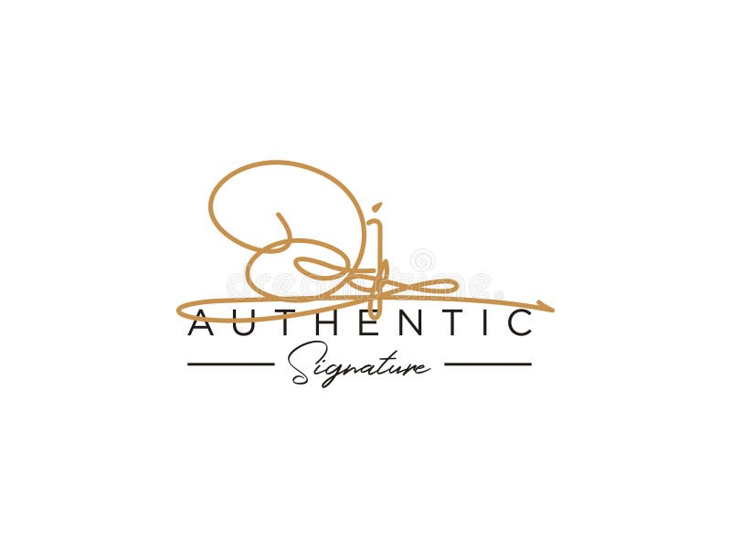 Letter OJ Signature Logo Template Vector Stock Vector - Illustration of ...