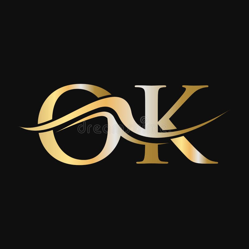 Letter OK Logo Design. Initial OK Logotype Template for Business and ...