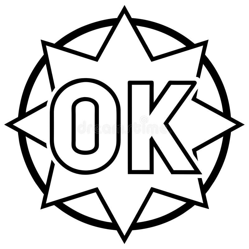 A Letter OK Logo ICON VECTOR ILLUSRRATION Stock Illustration ...