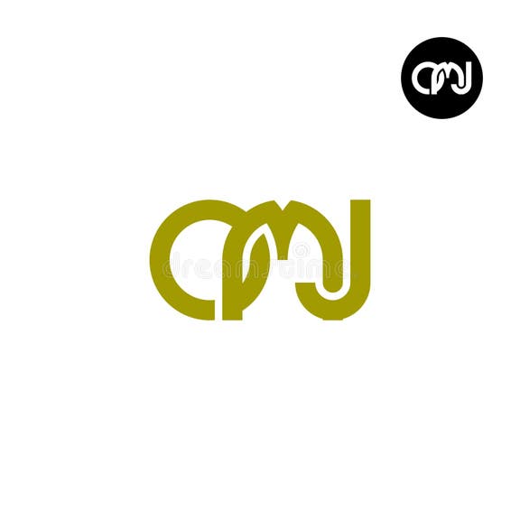 Letter OMJ Monogram Logo Design Stock Vector - Illustration of logotype ...