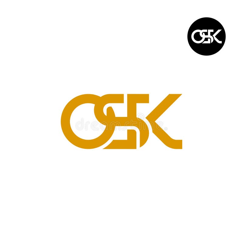 Osk Monogram Stock Illustrations – 10 Osk Monogram Stock Illustrations ...