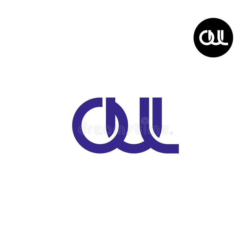 Letter OUL Monogram Logo Design Stock Vector - Illustration of letters ...