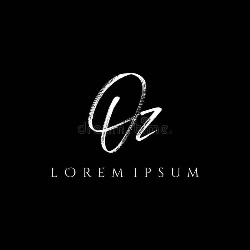 Letter OZ Simple Monogram Logo Icon Design. Stock Vector - Illustration ...