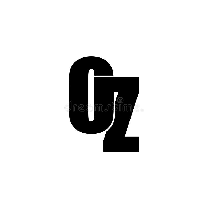 Letter OZ Simple Monogram Logo Icon Design. Stock Vector - Illustration ...