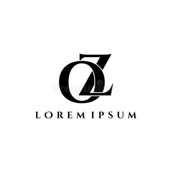 Letter OZ Simple Monogram Logo Icon Design. Stock Vector - Illustration ...