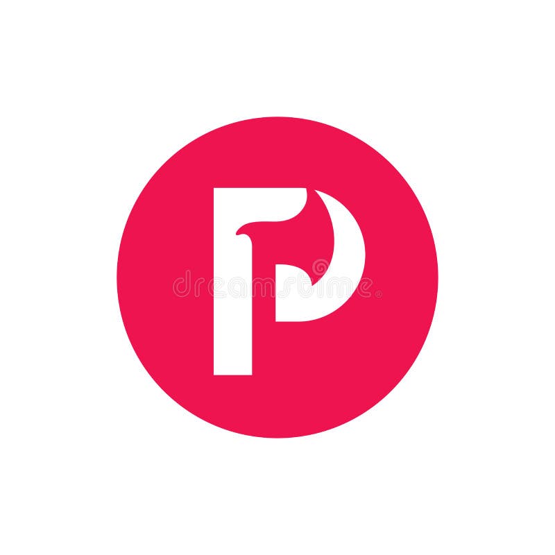 Letter P Axe Logo Design Vector Illustration Stock Vector ...