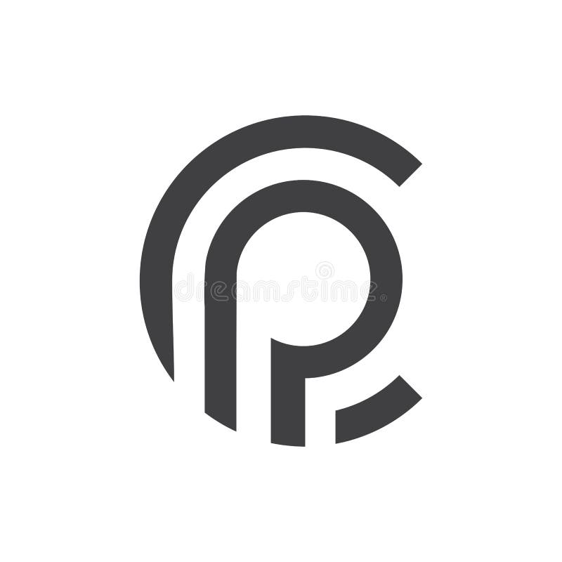 Letter P and C logo icon stock vector. Illustration of logotype - 229256939