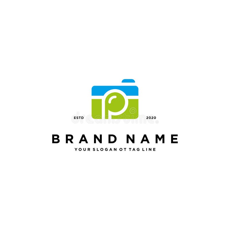 Letter P and Camera Logo Design Vector Stock Vector - Illustration of ...