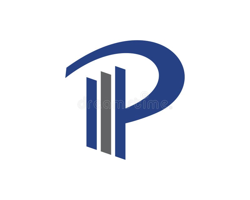Letter P Chart Creative Business Logo Stock Vector - Illustration of ...