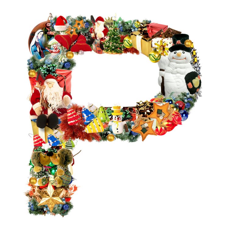 Letter P Christmas Decoration Stock Illustrations – 255 Letter P ...