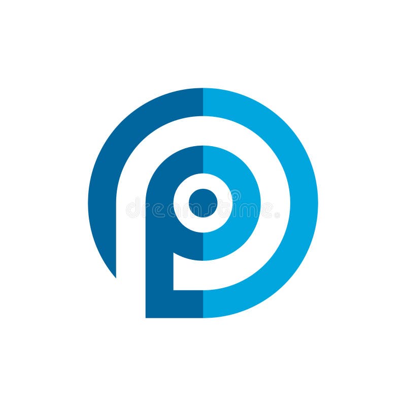 Letter P Circle Target Logo Icon Stock Vector - Illustration of finance ...