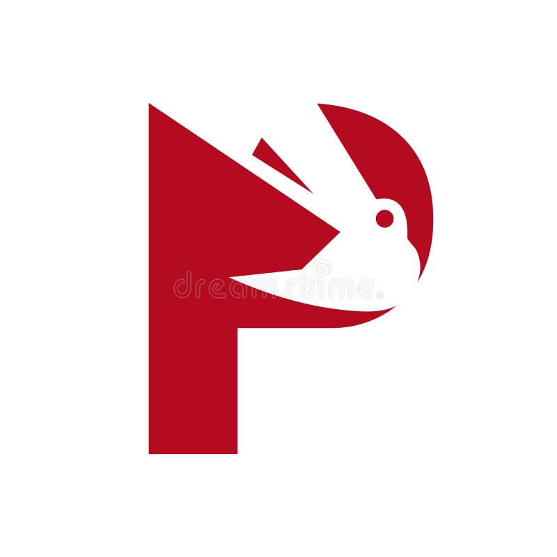 Letter P Construction Logo Combined with Construction Crane Symbol ...