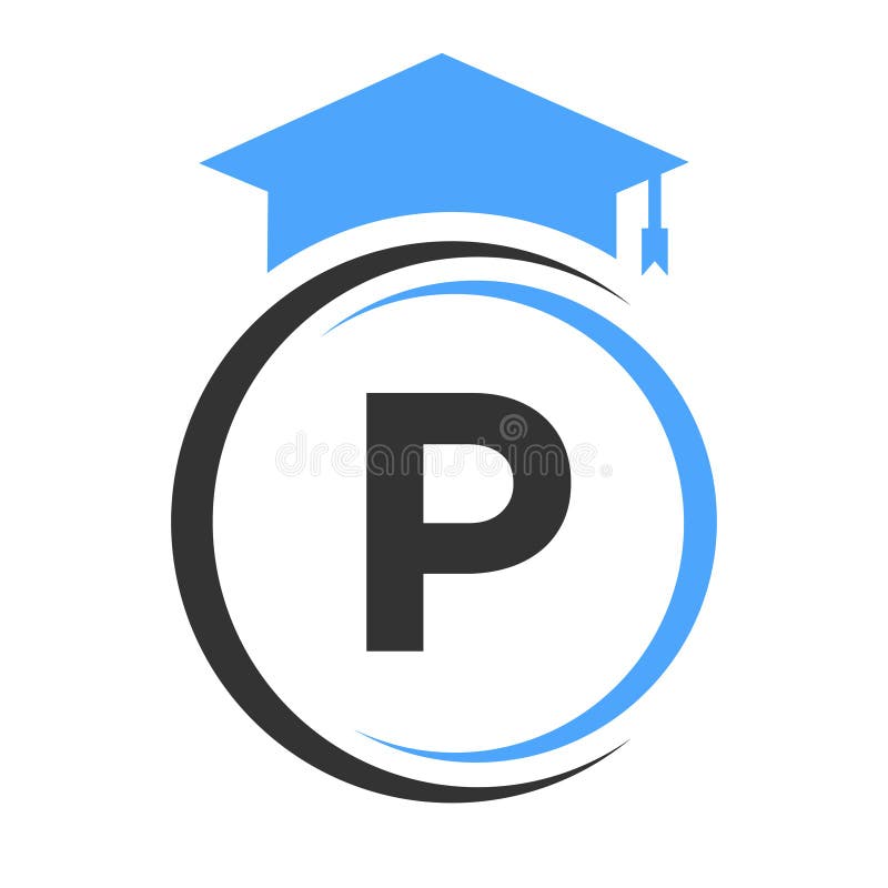 Letter P Education Logo Template. Education Logotype Concept with ...