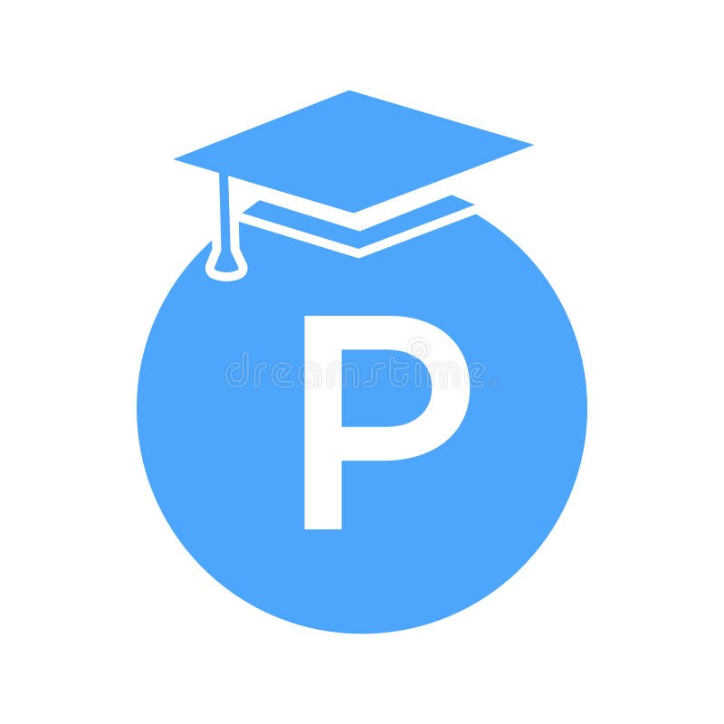 Letter P Education Logo Template. Education Logotype Concept with ...