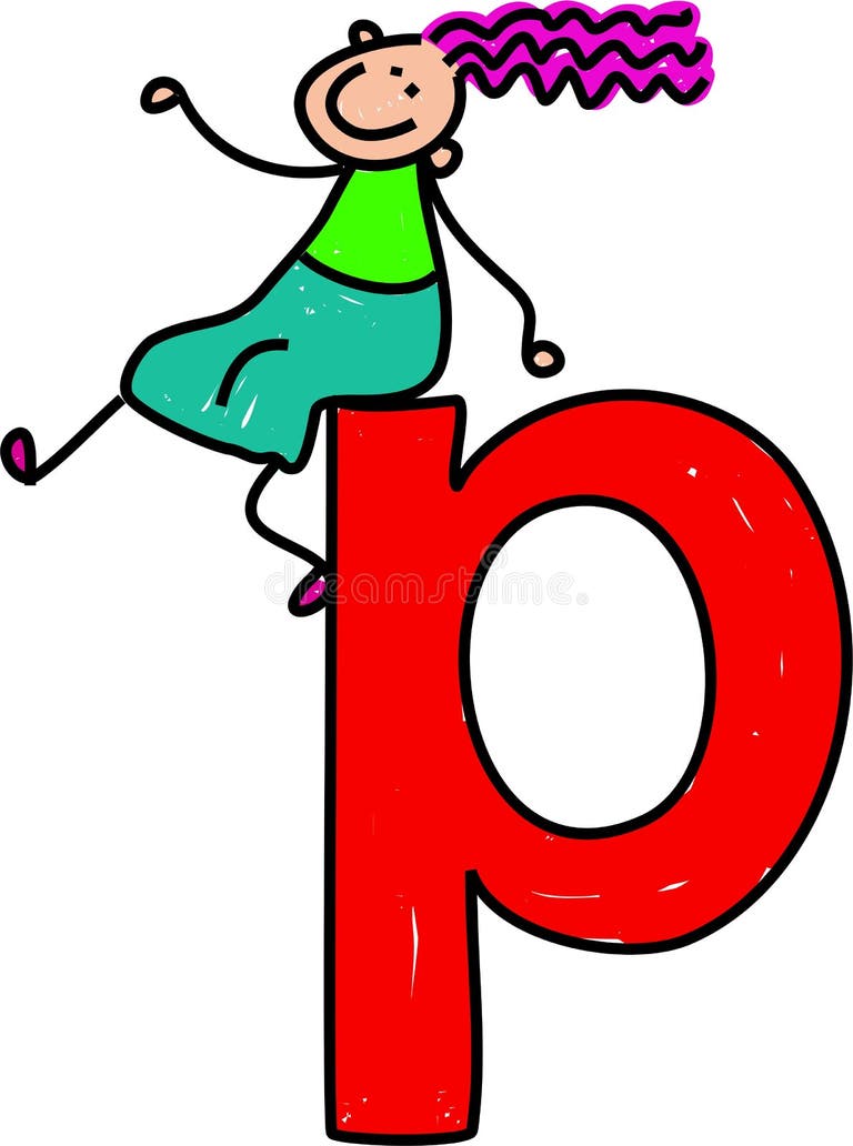 Alphabet Letter P Girl Stock Illustrations – 197 Alphabet Letter P Girl ...