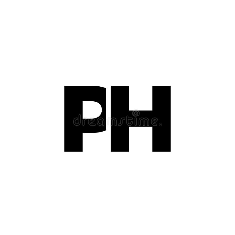 Letter P and H, PH Logo Design Template. Minimal Monogram Initial Based ...