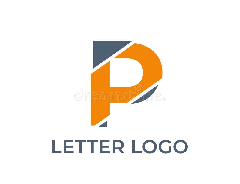 Letter P Logo. Creative Company Logo Design Stock Vector - Illustration ...