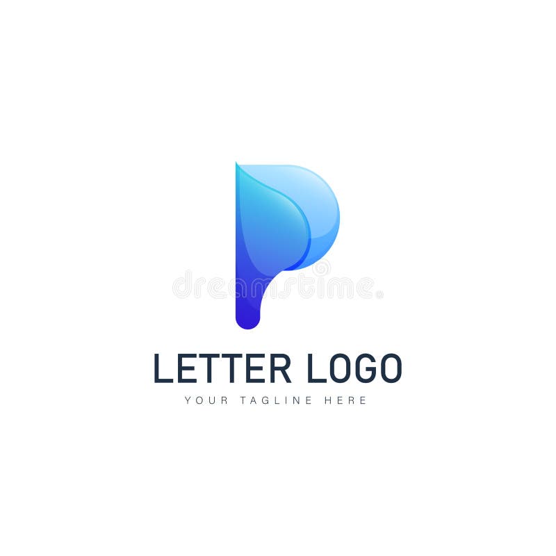 Letter P Logo Design Icon Illustration Stock Vector - Illustration of ...