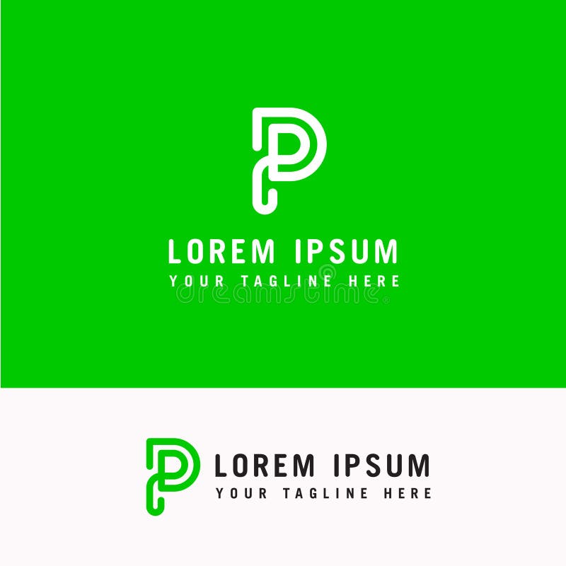 Letter P Logo Icon Design Template Elements Stock Vector - Illustration ...