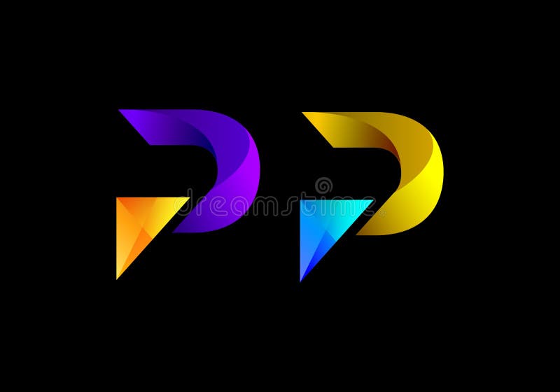 Letter P Colourful Rainbow Logo Design Stock Illustrations – 9 Letter P ...