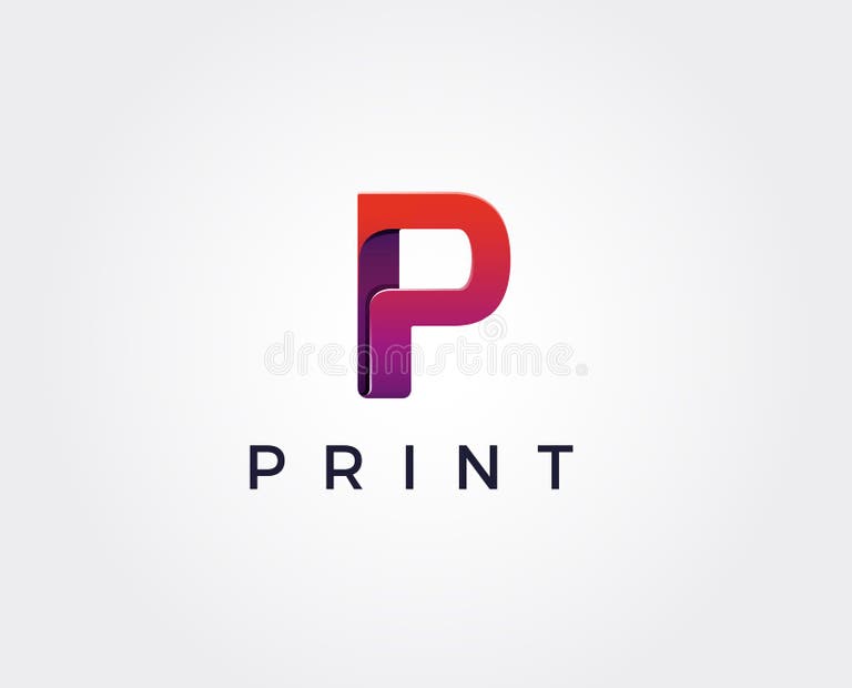 Minimal P Letter Logo Template - Vector Illustration Stock Vector ...