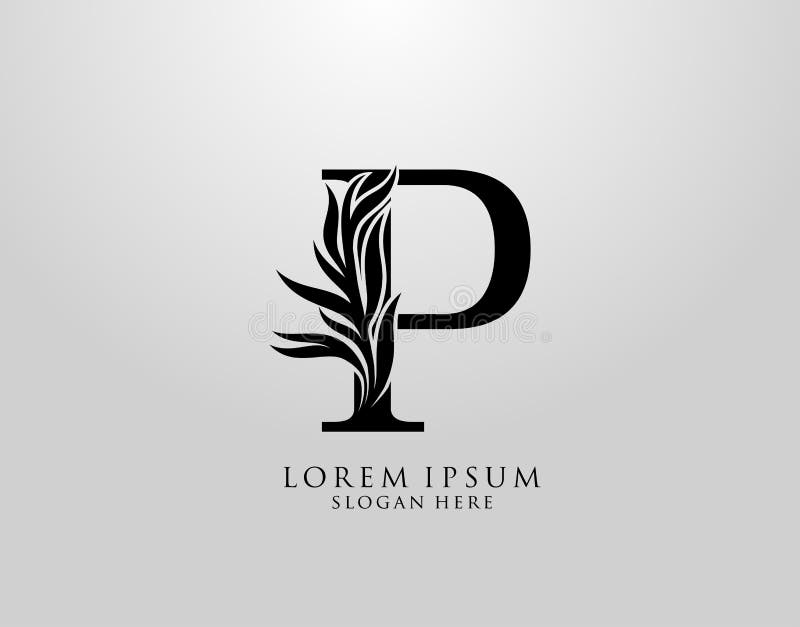 Letter P Logo Nature Leaves Logo, Alphabetical Leaf Icon Stock Vector ...