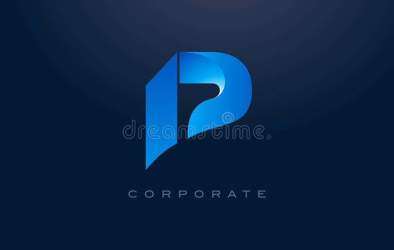 Letter P Logo. P Letter Design Vector Stock Vector - Illustration of ...