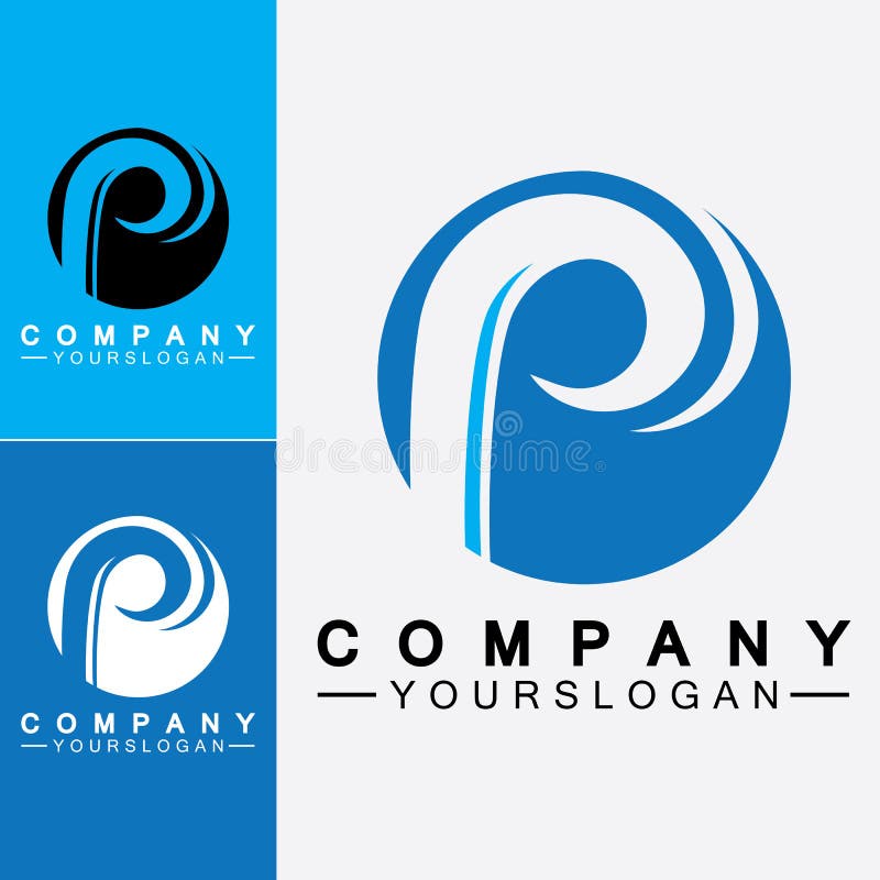 Letter P Logo Vector Illustration Design Stock Vector - Illustration of ...