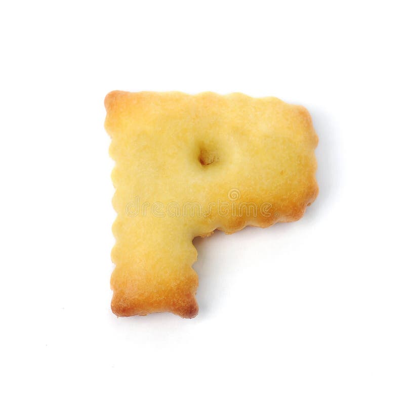 Letter P Made Cracker Cookie Stock Photos - Free & Royalty-Free Stock ...