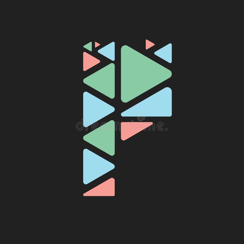 Letter P Panels Vector Design Illustration Stock Vector - Illustration ...