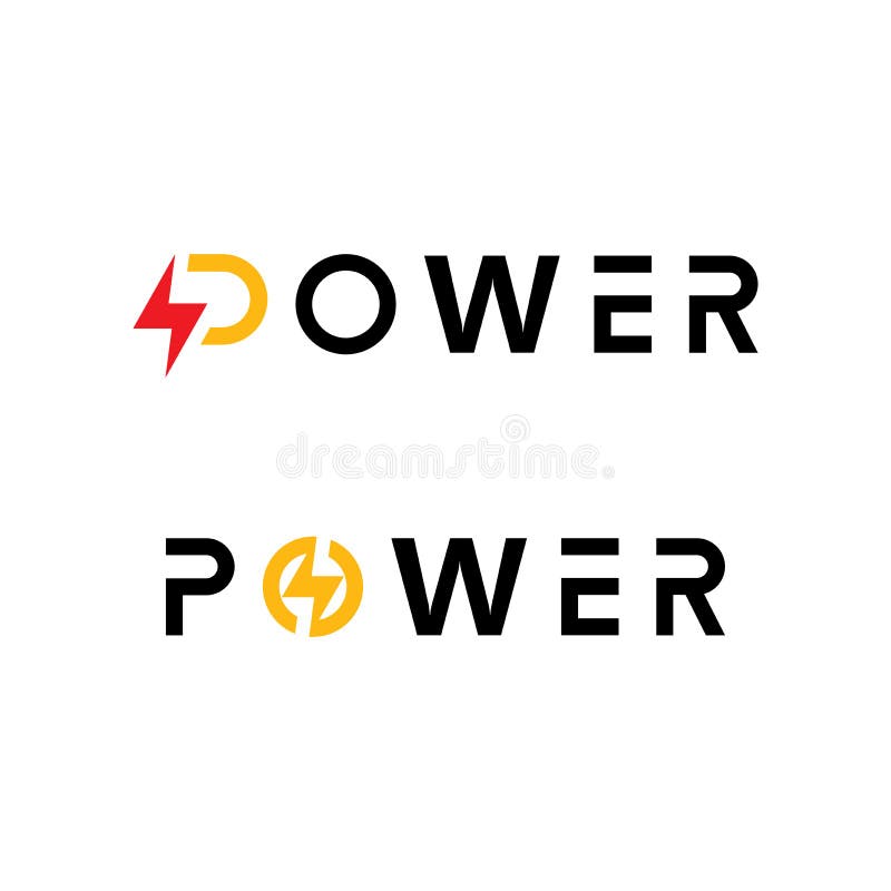 Letter P Power Logo Icon Vector Design Stock Vector - Illustration of ...