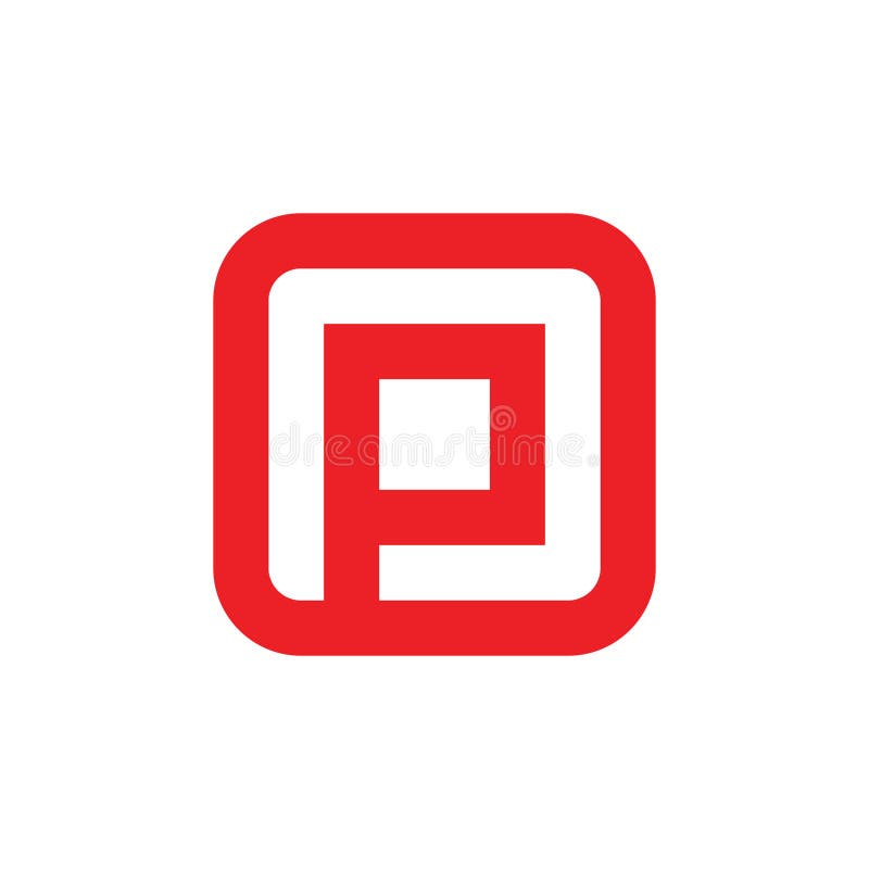 Letter P Square Stock Illustrations – 1,511 Letter P Square Stock ...