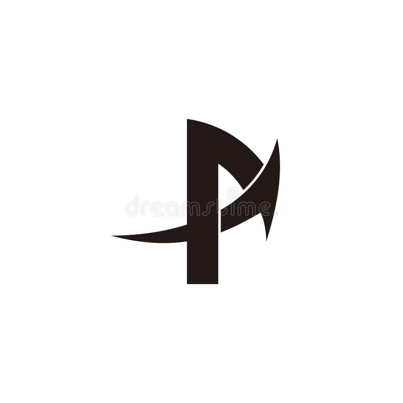 Letter P Swoosh Geometric Arrow Logo Vector Stock Vector - Illustration ...