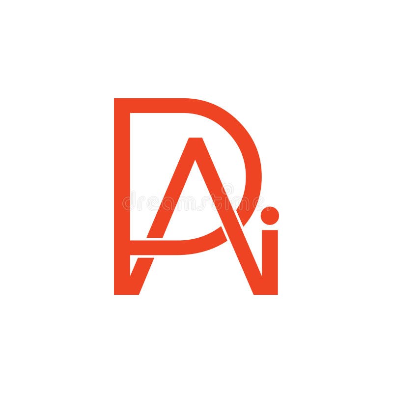 Letter Pai Simple Linked Logo Vector Stock Vector - Illustration of ...