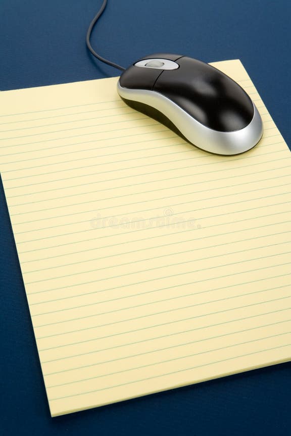 Letter Paper and Computer Mouse Stock Photo - Image of communicate ...