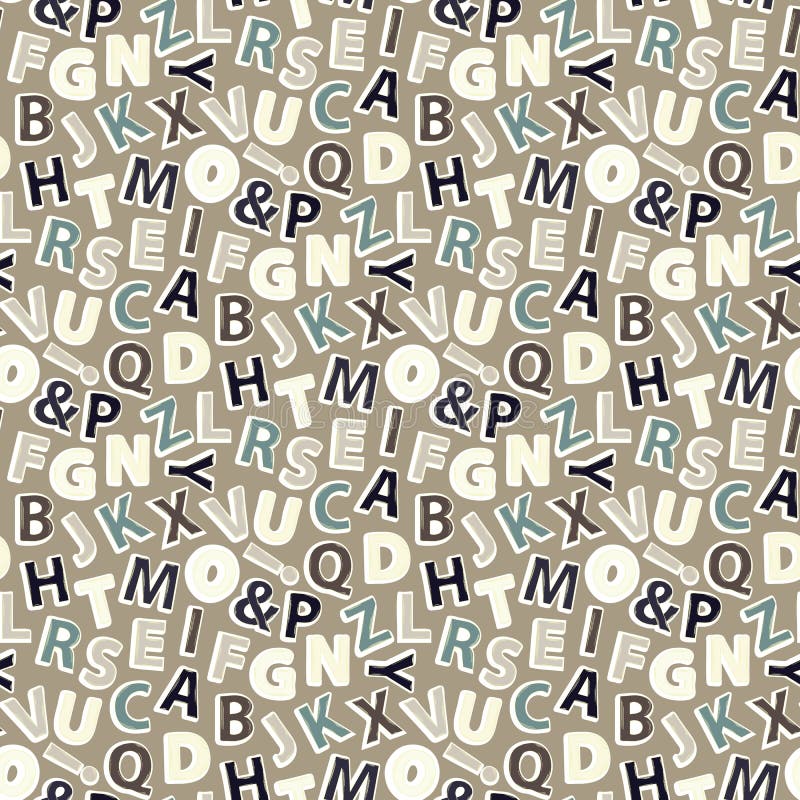 Letter pattern stock vector. Illustration of colorful - 50622315