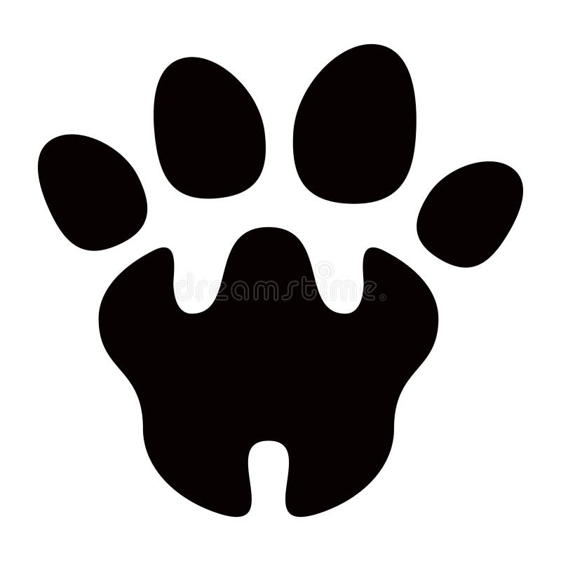 W Letter Paw Pet Logo Template Stock Vector - Illustration of ...