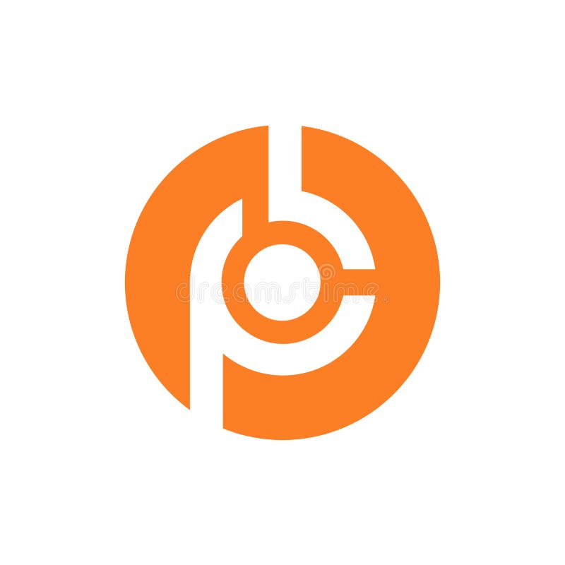 Letter Pb or Bp Logo Design, Creative Circle Shape Monogram Logo Stock ...
