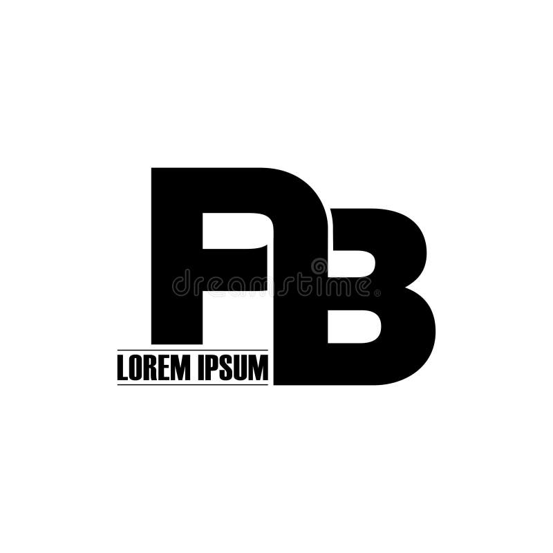 Letter PB Monogram Logo Icon Design Vector. Stock Vector - Illustration ...