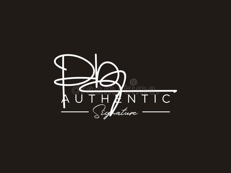 Letter PB Signature Logo Template Vector Stock Vector - Illustration of ...