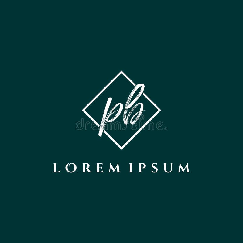 Letter PB Simple Monogram Logo Icon Design. Stock Vector - Illustration ...