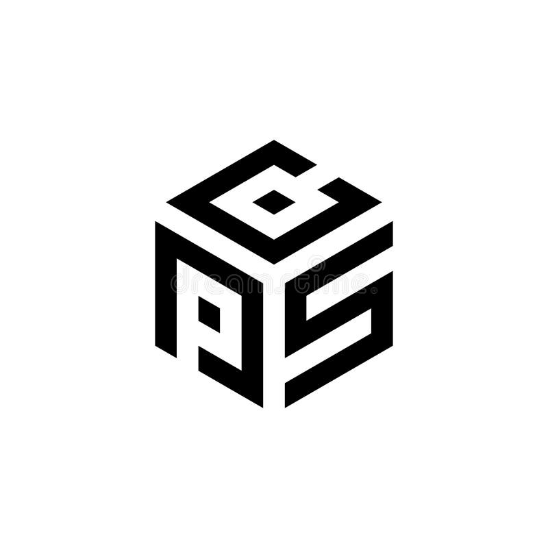 Letter PCS Cube Logo Design Stock Illustration - Illustration of ...
