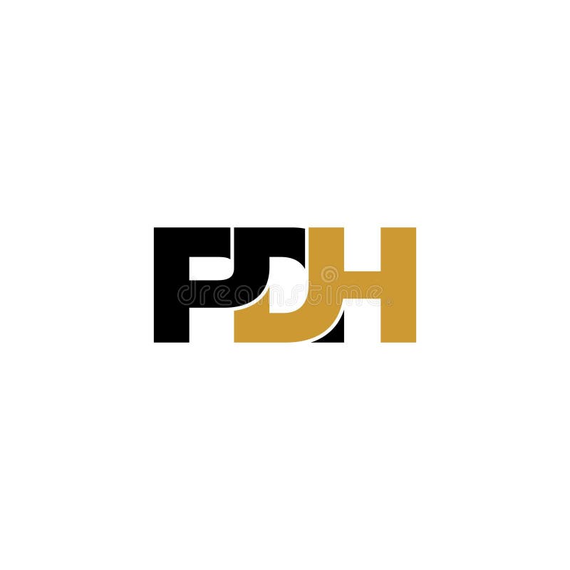 Letter PDH Simple Monogram Logo Icon Design. Stock Vector ...