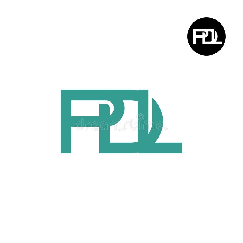 Letter PDL Monogram Logo Design Stock Illustration - Illustration of ...