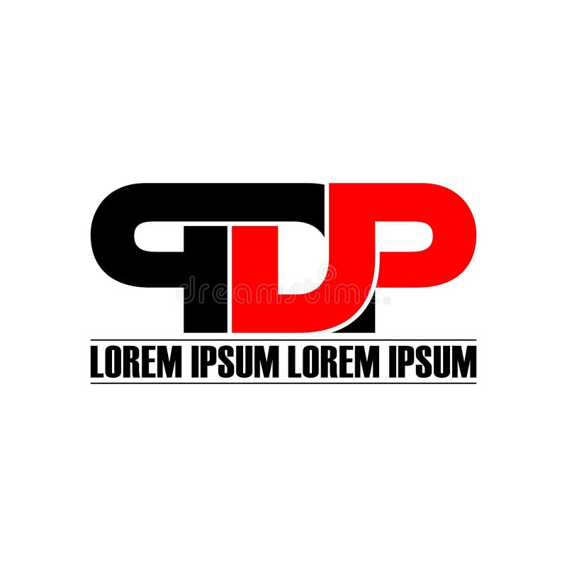 Letter PDP Simple Monogram Logo Icon Design. Stock Vector ...