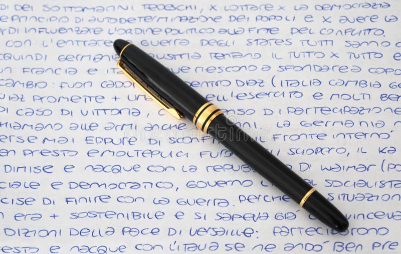 Letter with pen stock photo. Image of document, correspondence - 43992142