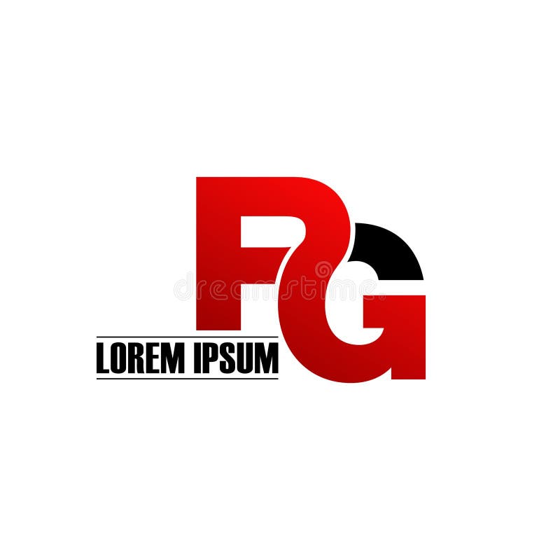 Letter PG Monogram Logo Icon Design Vector. Stock Vector - Illustration ...