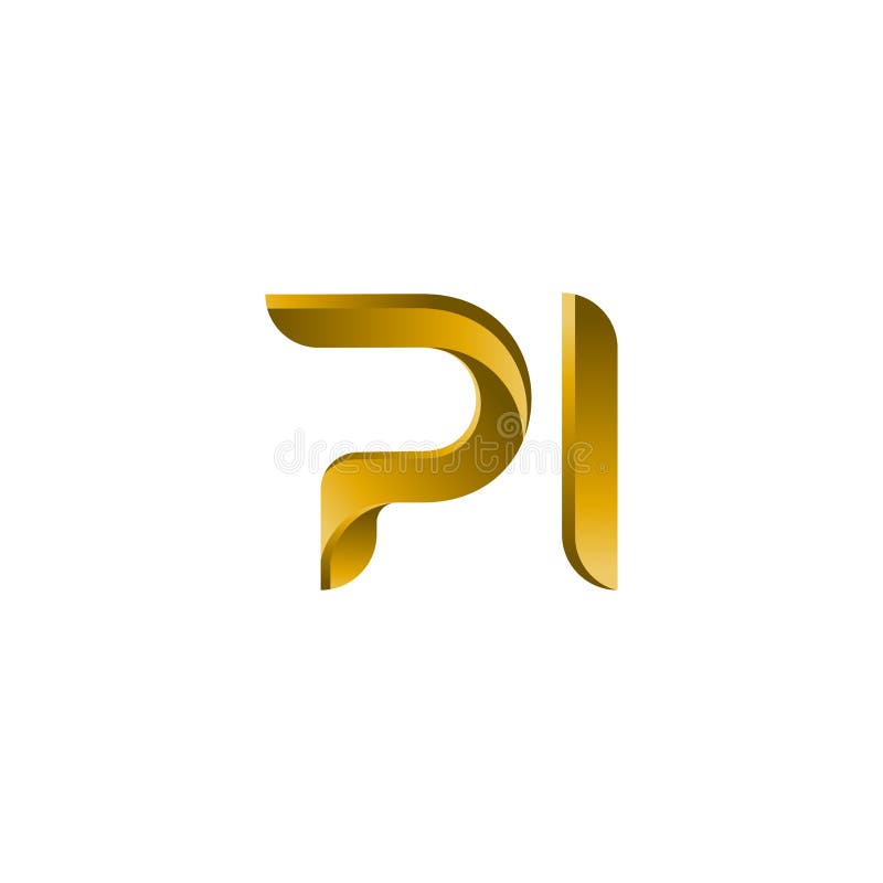 Letter PBI Logo Initial Vector Mark. P, B and I Letter Abstract Vector ...