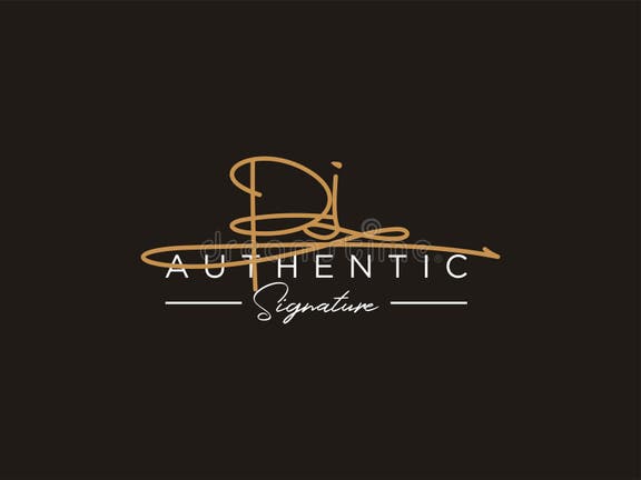 Letter PI Signature Logo Template Vector Stock Vector - Illustration of ...